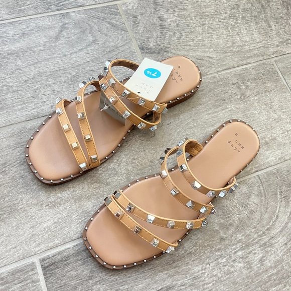 a new day | Shoes | Nwt Womens Hollis Embellished Slide Sandals A New ...